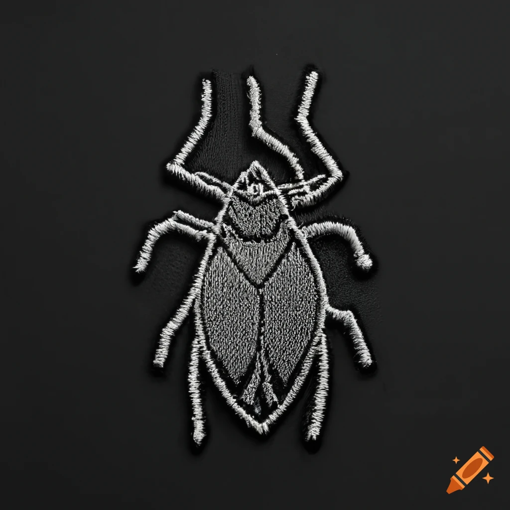 Noir style graphic design patch on Craiyon