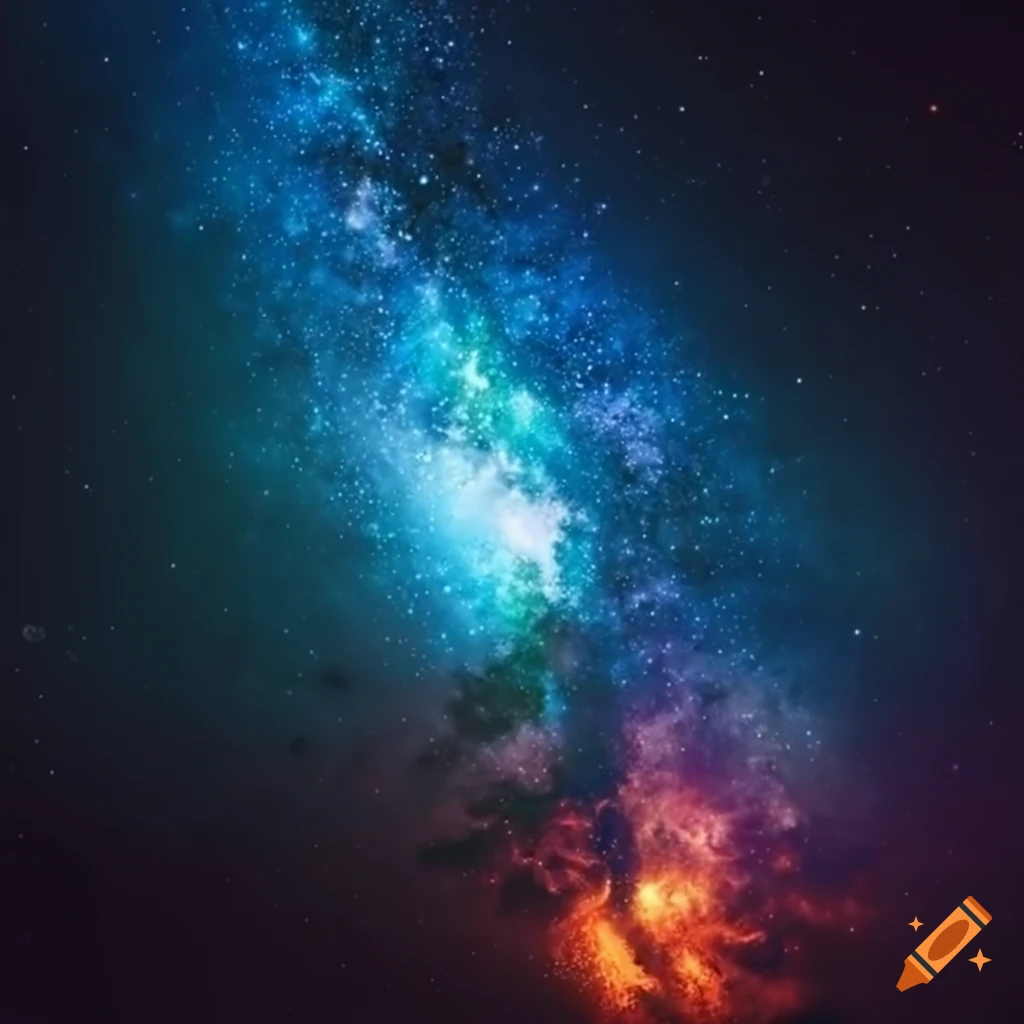 Artistic depiction of exploding stars on Craiyon