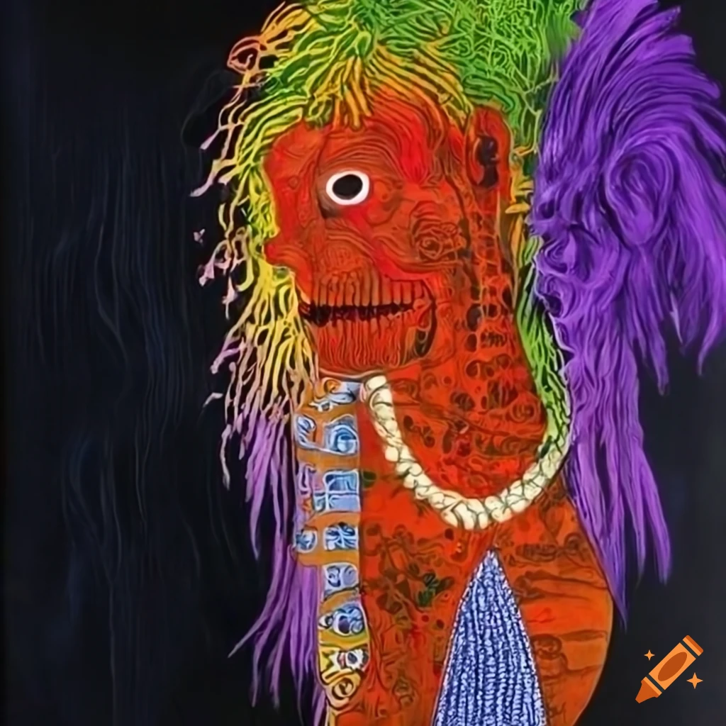 Bronwyn Bancroft Inspired Hairy Monster Illustration On Craiyon