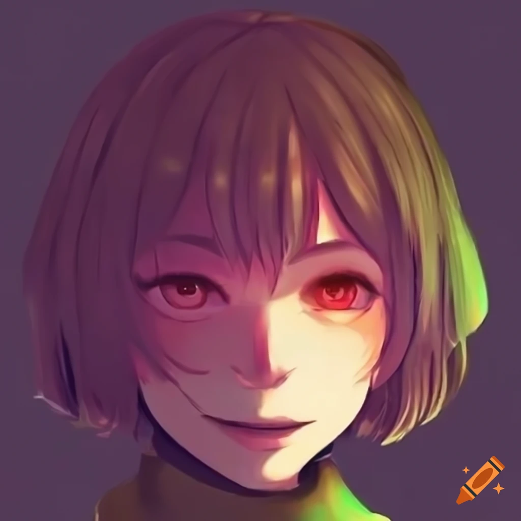 Undertale character chara in empress attire on Craiyon