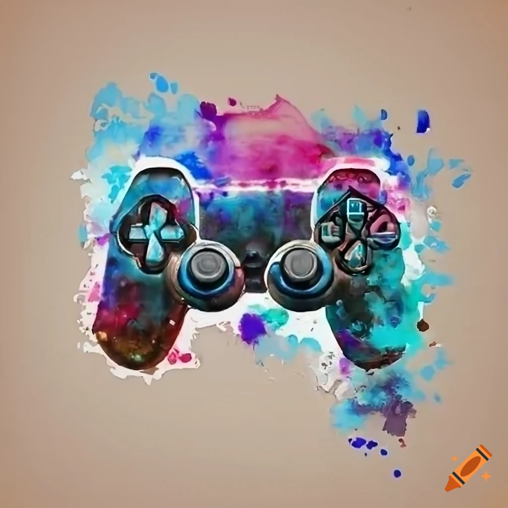 Playstation gaming logo on Craiyon