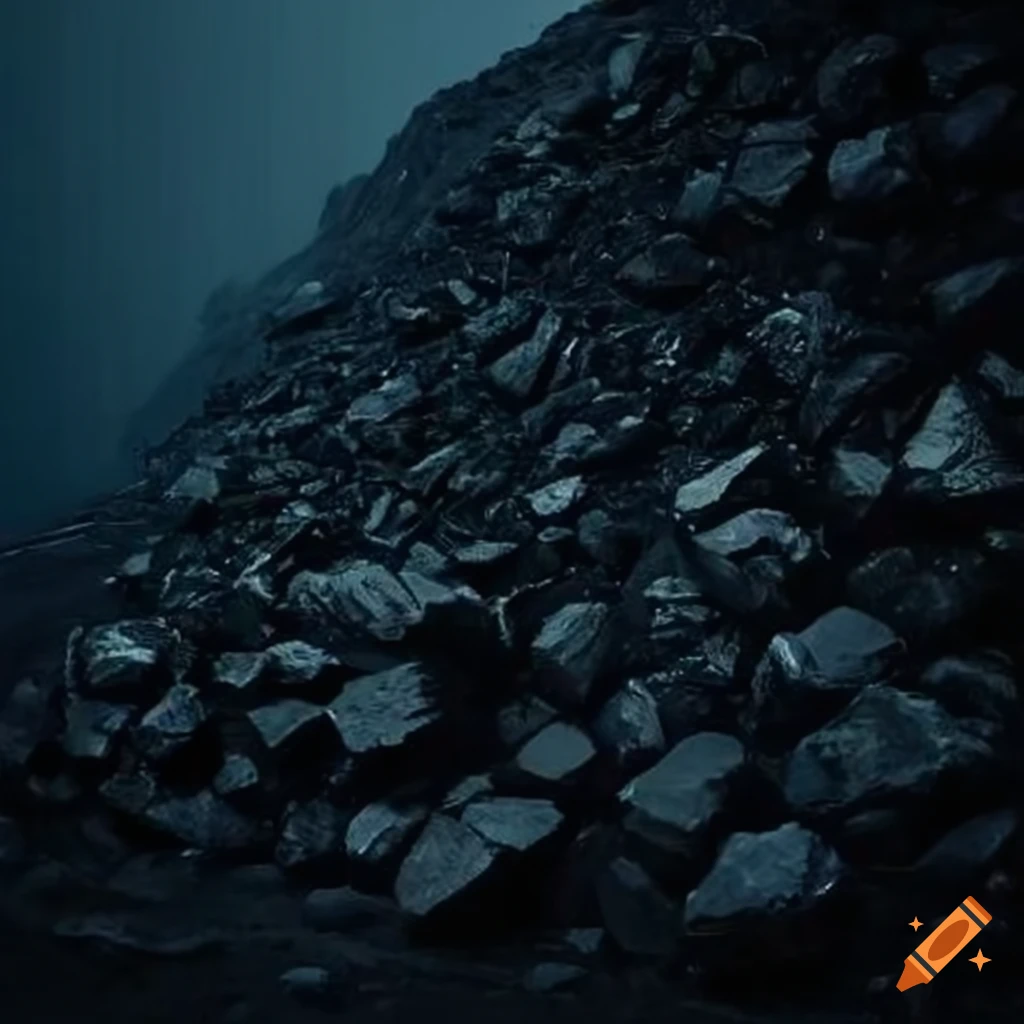 Coal storage area on Craiyon