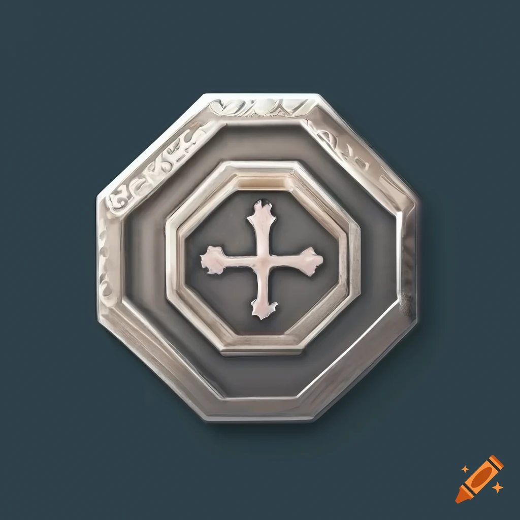 Art deco logo in wax and metal on Craiyon