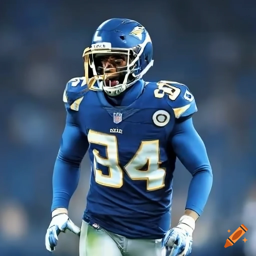 Nfl player sprinting towards the end zone