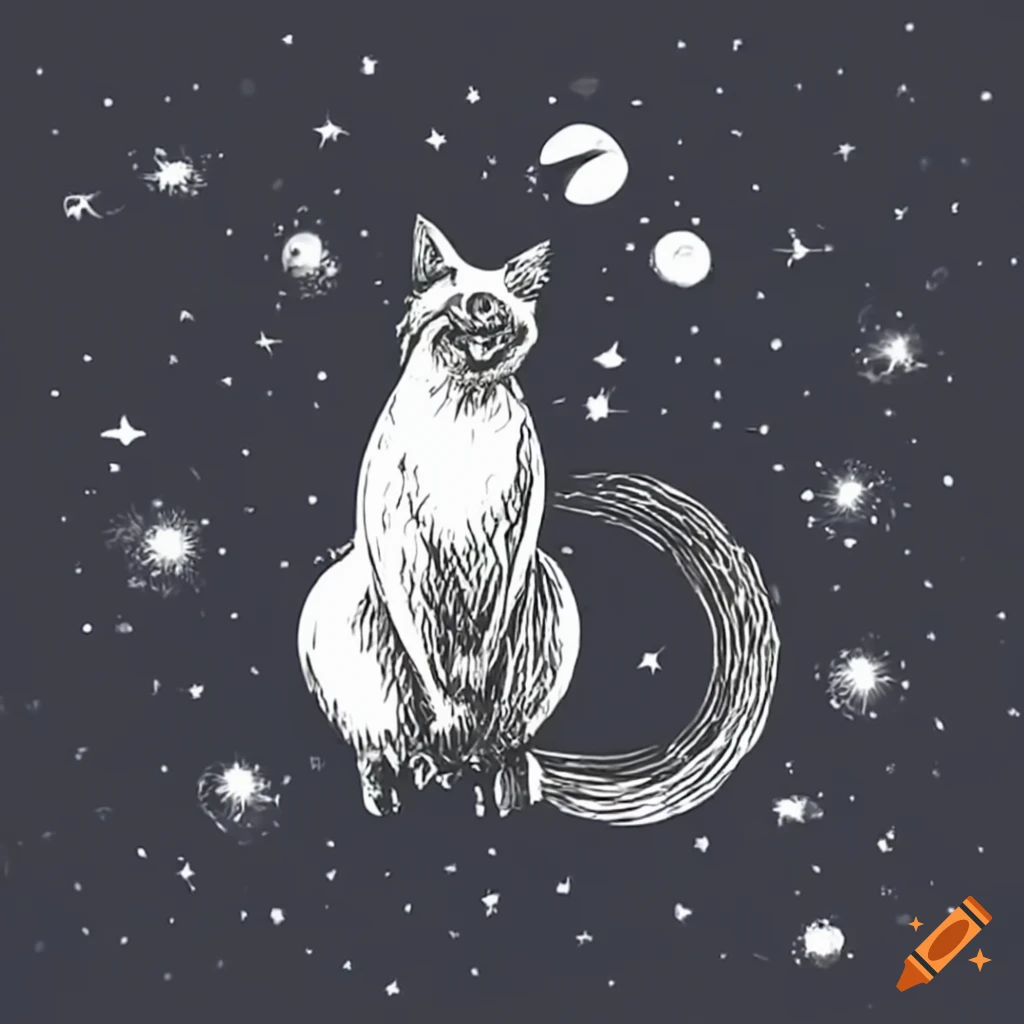 Funny siamese cat with rocket propulsion