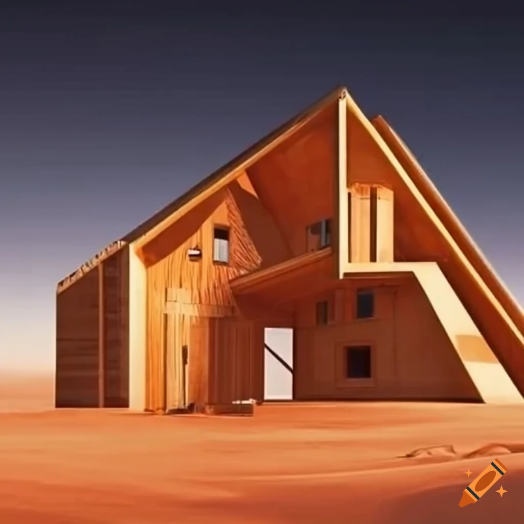 Basic wooden structure on Craiyon