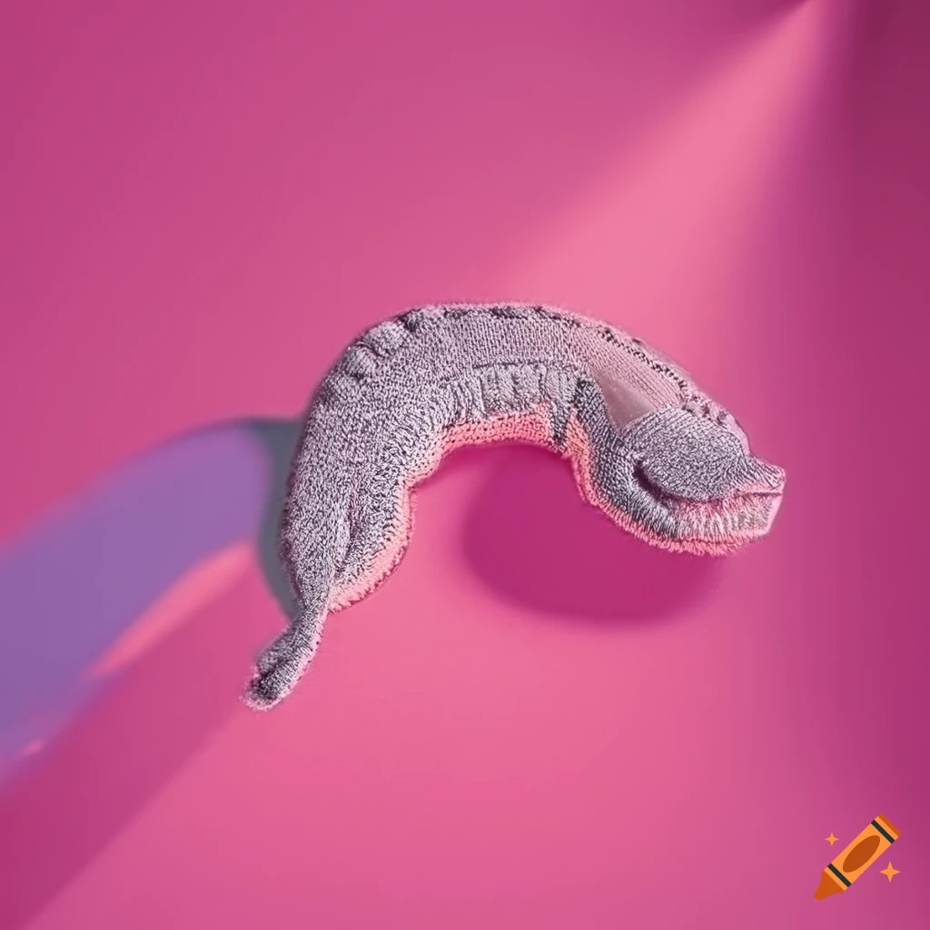 Noir graphic design patch in peach and purple colors on Craiyon