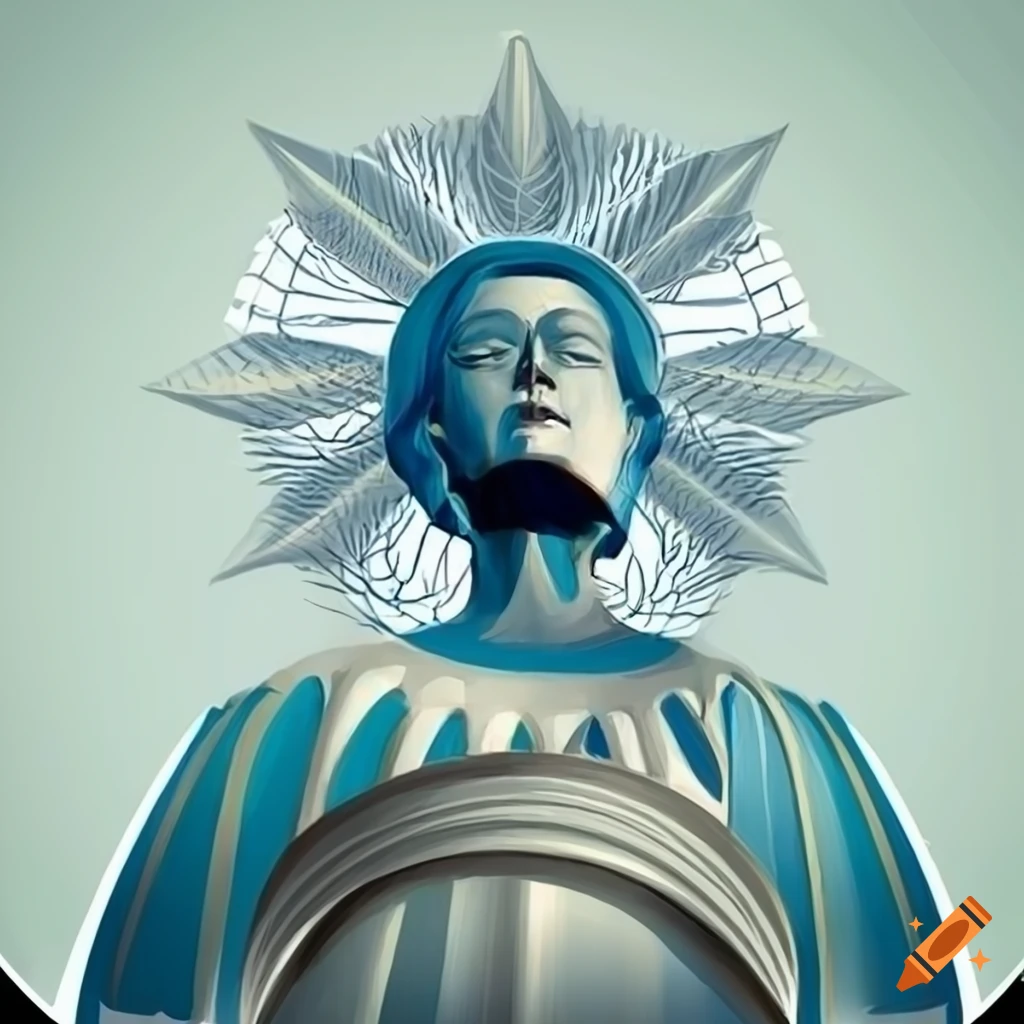 Illustration of the international court of justice on Craiyon