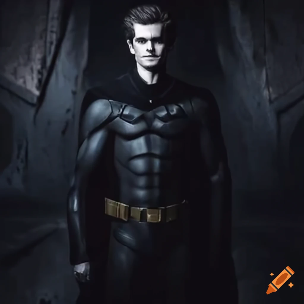 Andrew Garfield as Batman on Craiyon