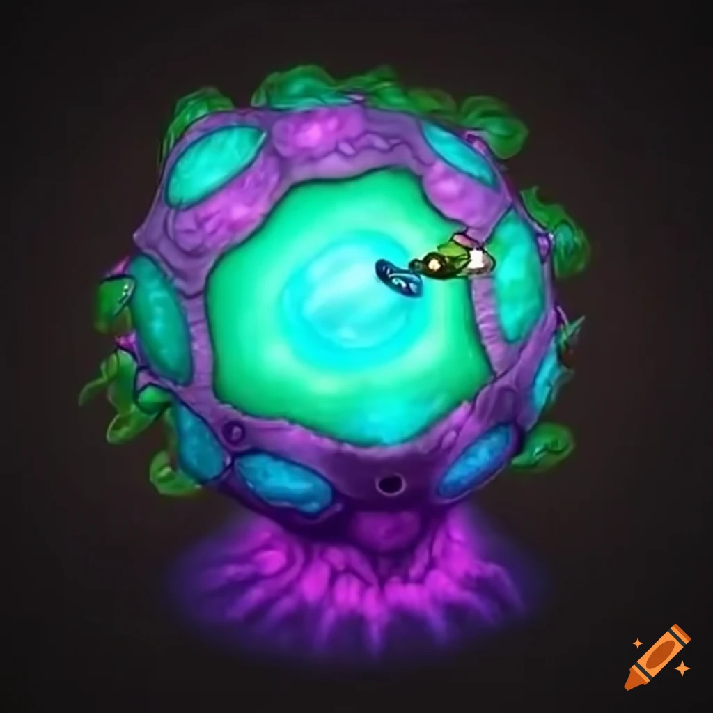 Image of a plasma dodecahedron in my singing monsters on Craiyon