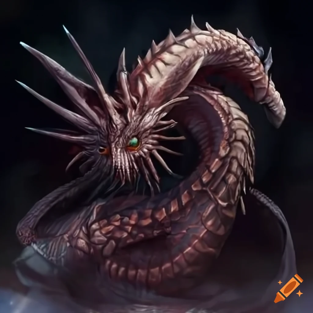 Image of ouroboros dragon from final fantasy on Craiyon