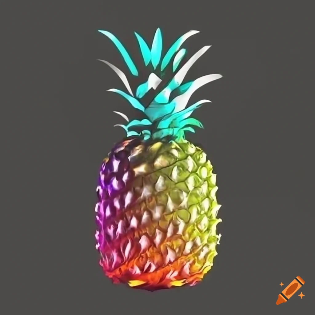 Pineapple plantation on Craiyon