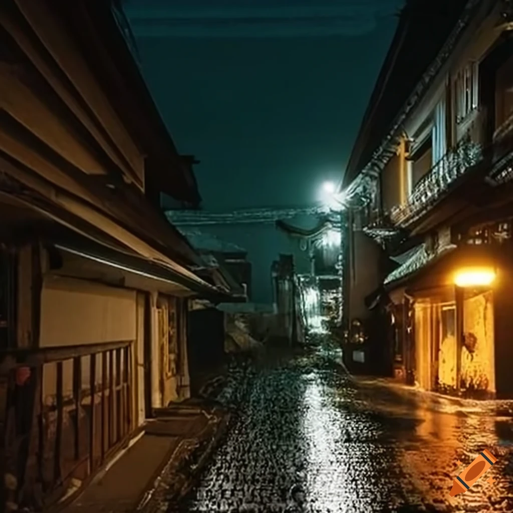 Spooky alleyway in japan on Craiyon