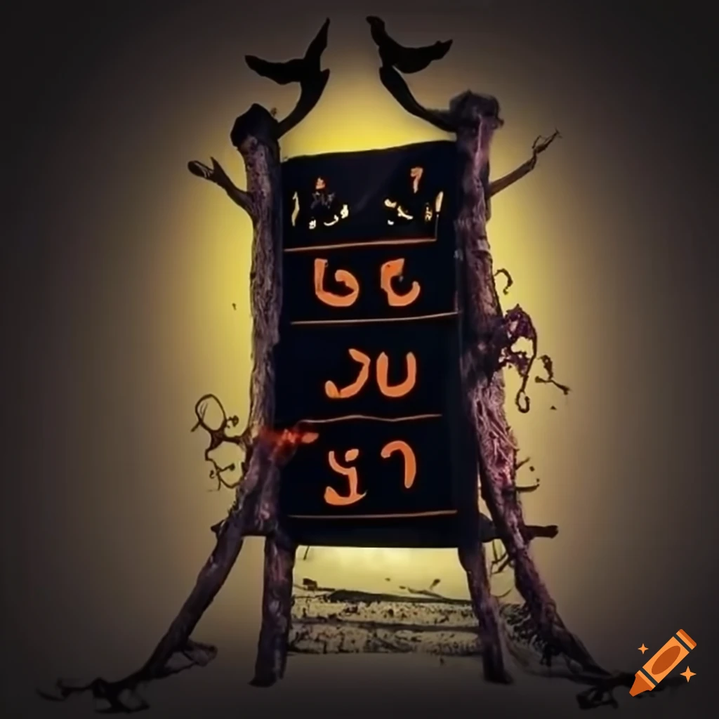 Spooky Halloween scoreboard on Craiyon