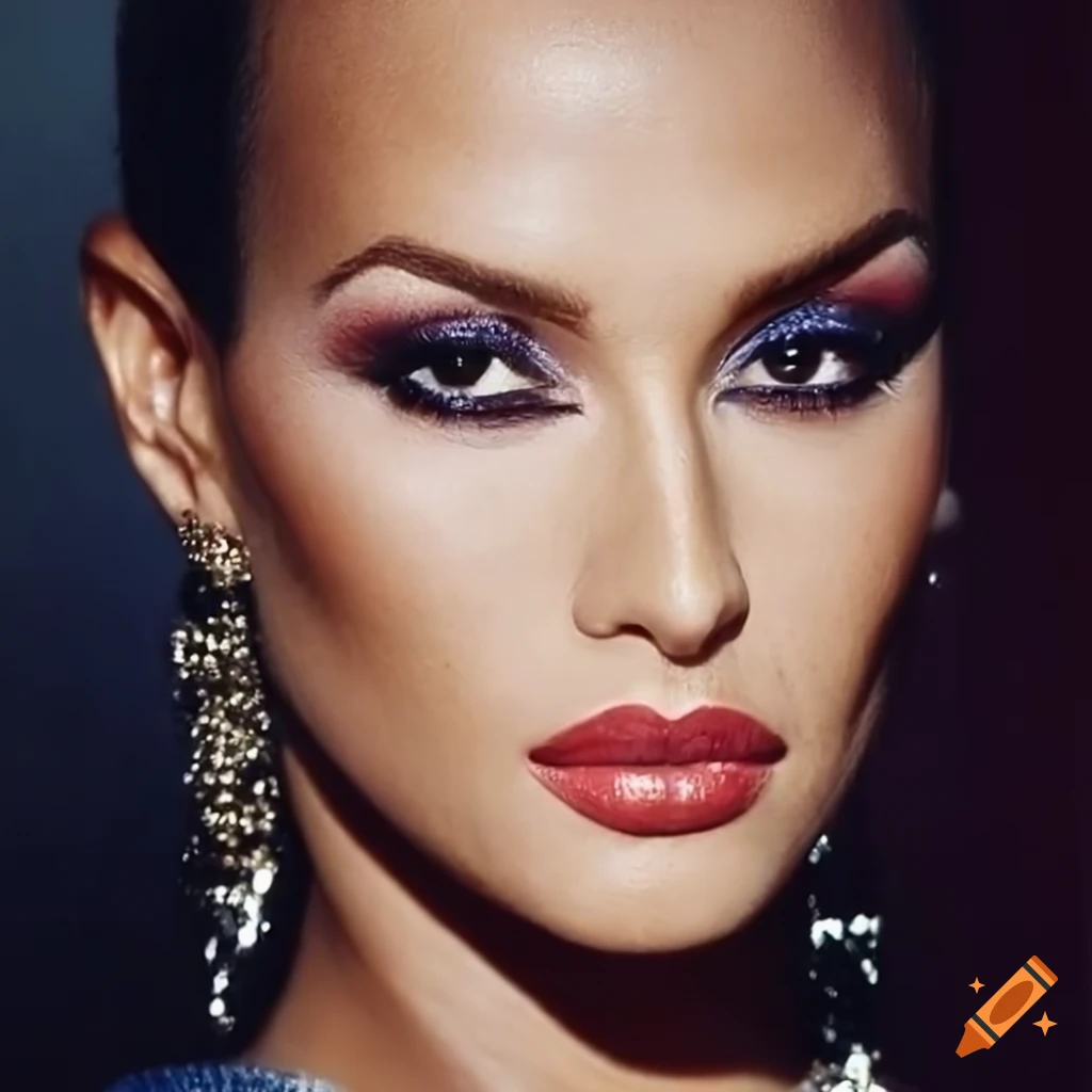 Head and shoulders portrait of Zuleika with intense gaze on Craiyon