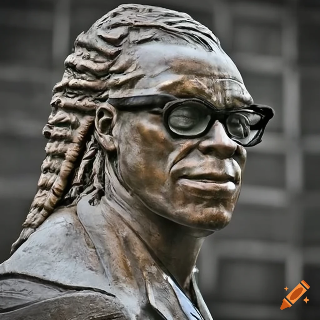 Statue of edgar davids on Craiyon