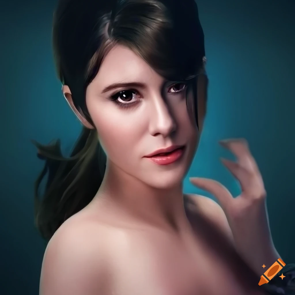 Photorealistic underwater portrait of Mary Elizabeth Winstead on Craiyon
