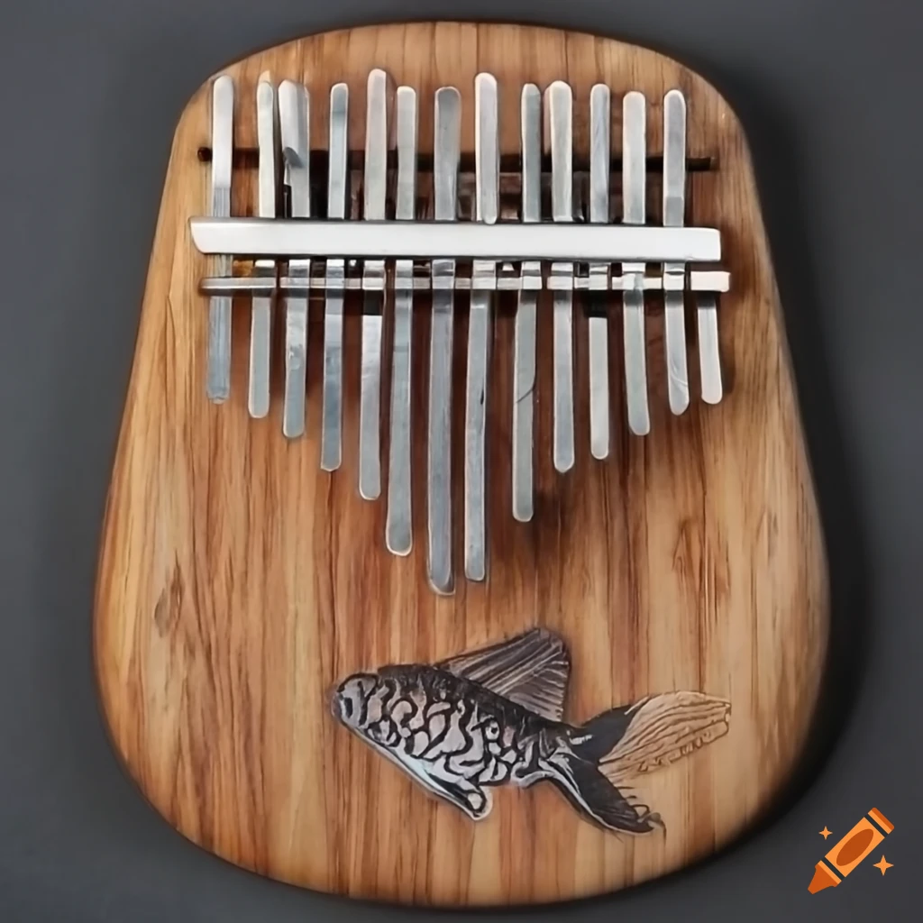 Kalimba with a planets/solar system design on Craiyon