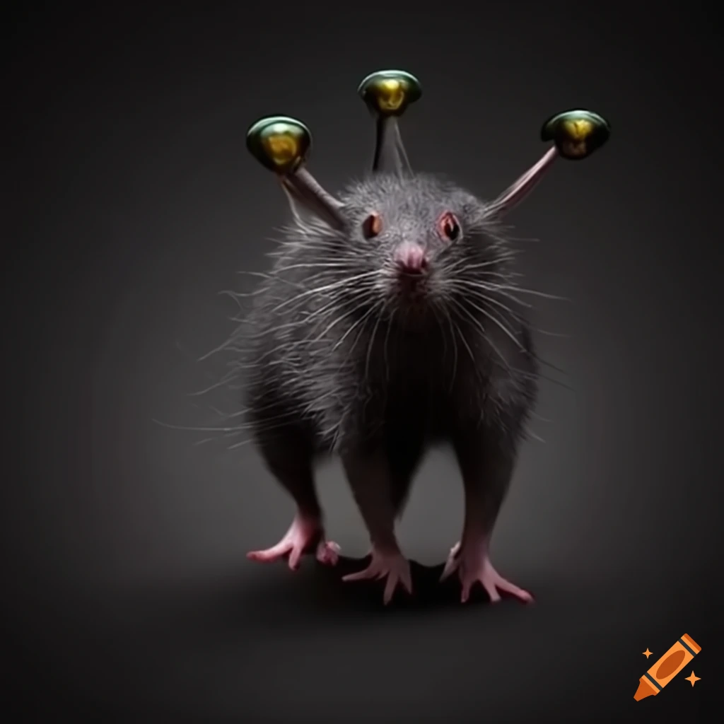 Image of a rat with alien antennas