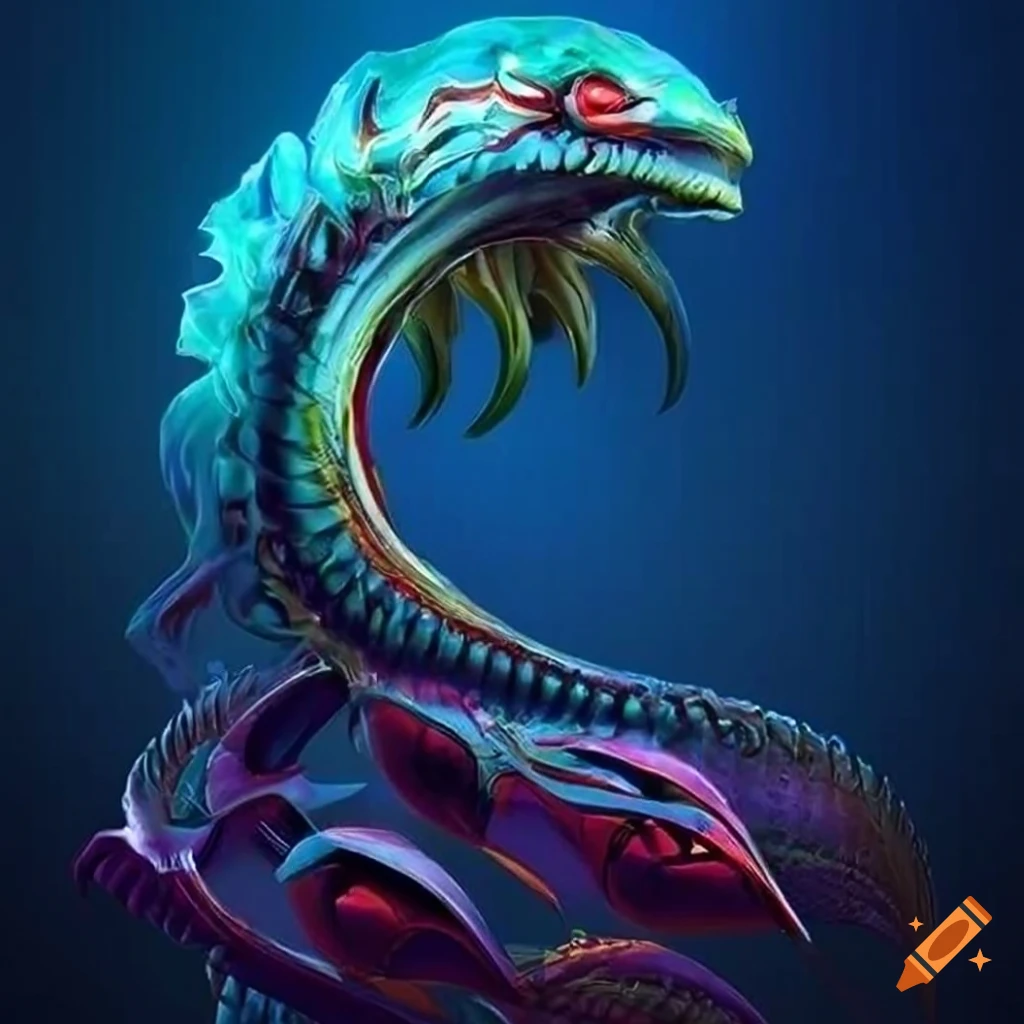 Artistic depiction of an exquisite imaginary creature on Craiyon