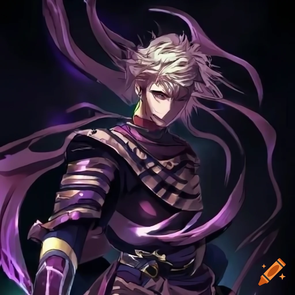 Epic battle scene featuring nardz, a handsome ninja pirate character on ...