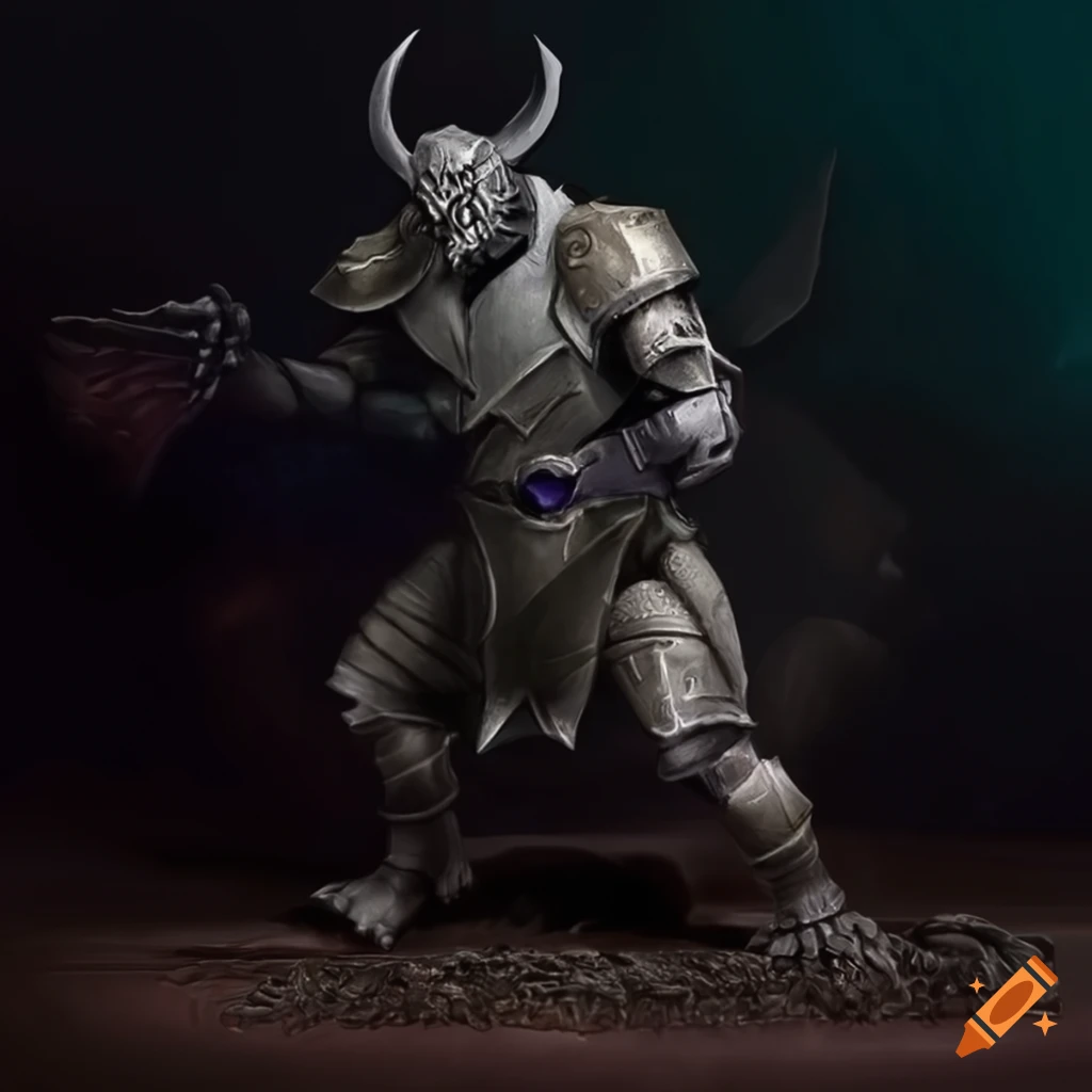 Black armor knight with sword