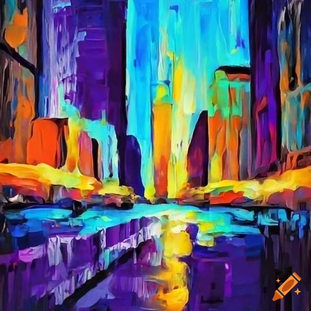 Abstract art of brooklyn, new york on Craiyon