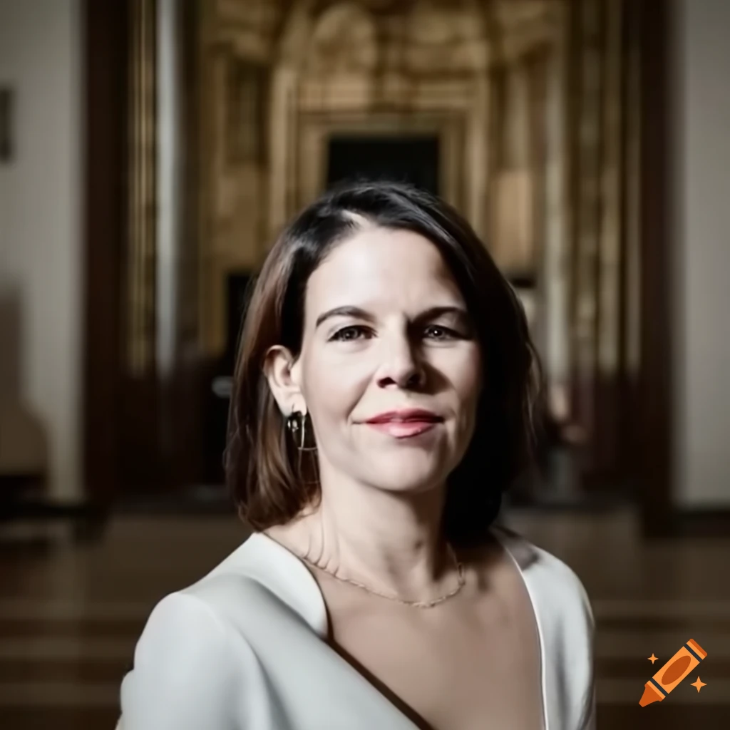 Photo of an interview with Petra Wießler and Analena Baerbock on Craiyon