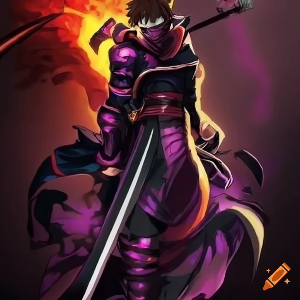 Picture of nardz, a handsome battle ninja pirate in an anime-style ...