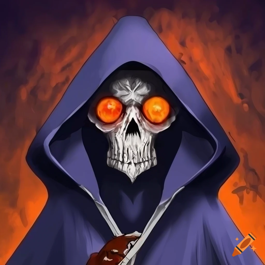 Orange Reaper Death Art The Most Obvious Symbolism Of A Grim Reaper