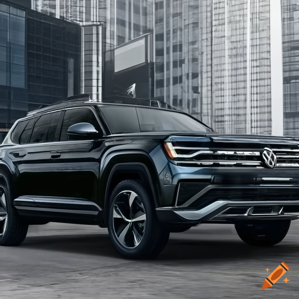 Rear view of a 2023 volkswagen atlas on Craiyon