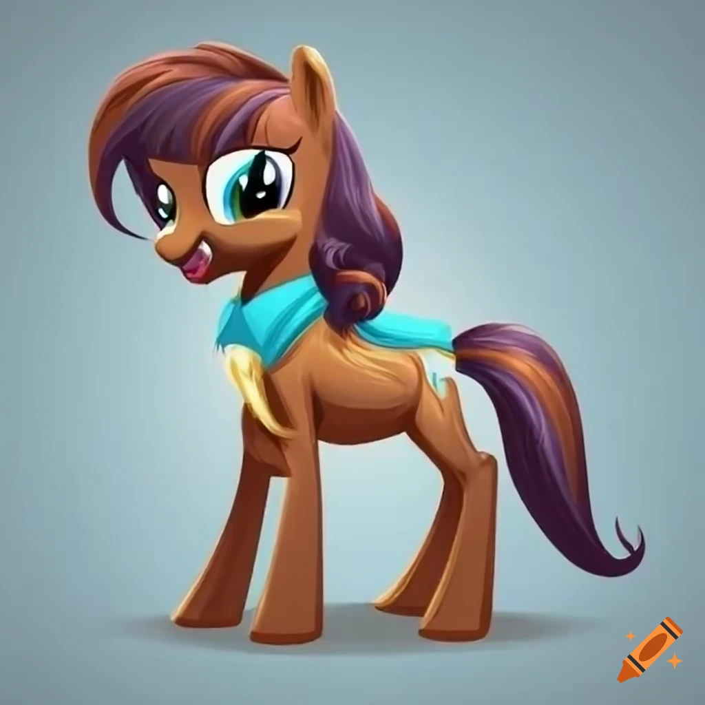 My little pony in a slick mech on Craiyon