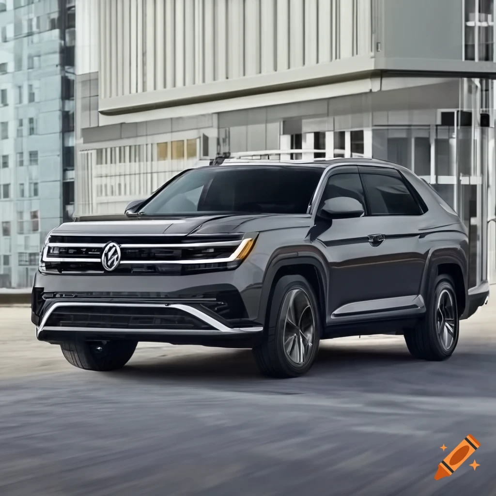 Rear view of a 2023 volkswagen atlas on Craiyon