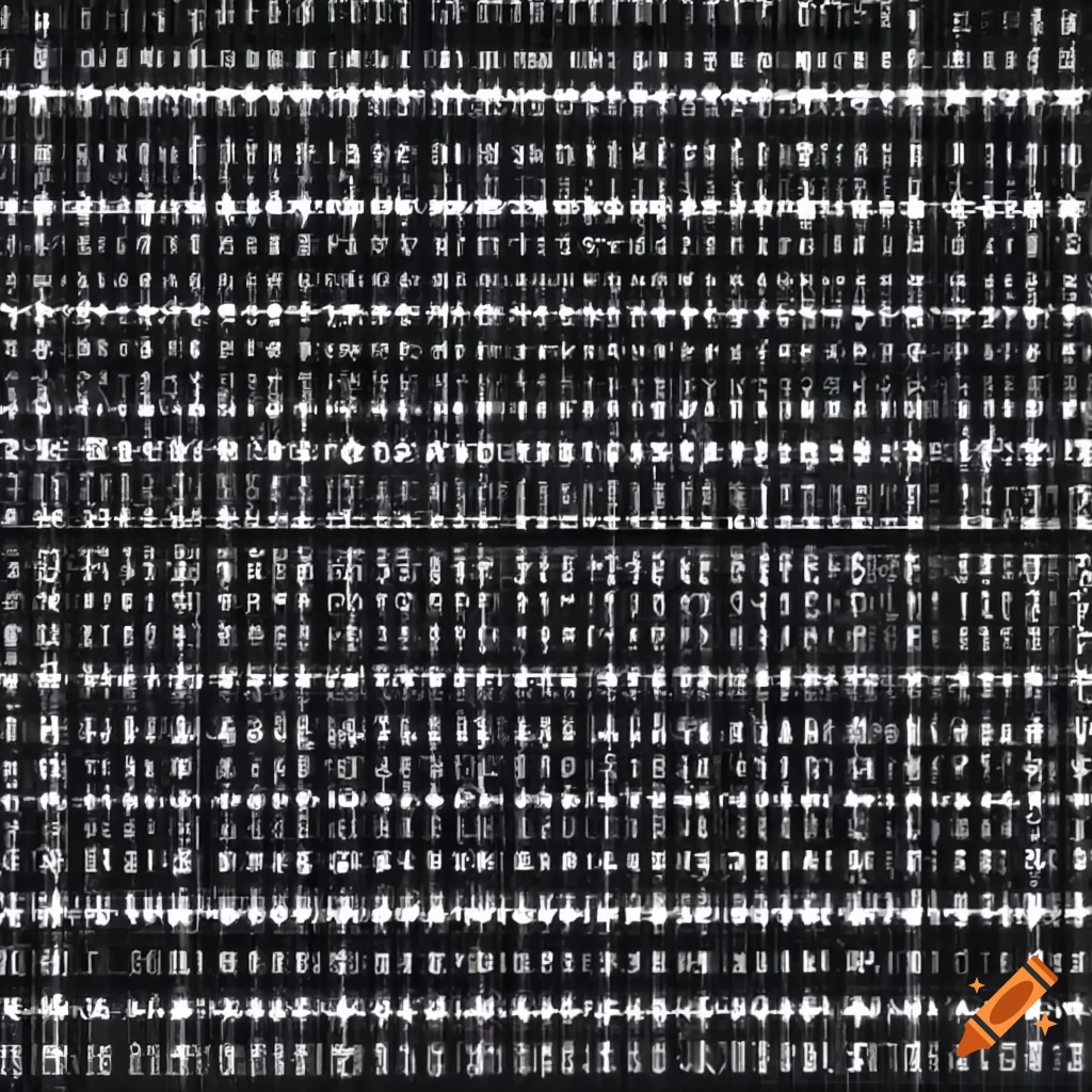 Coding On A Digital Screen On Craiyon