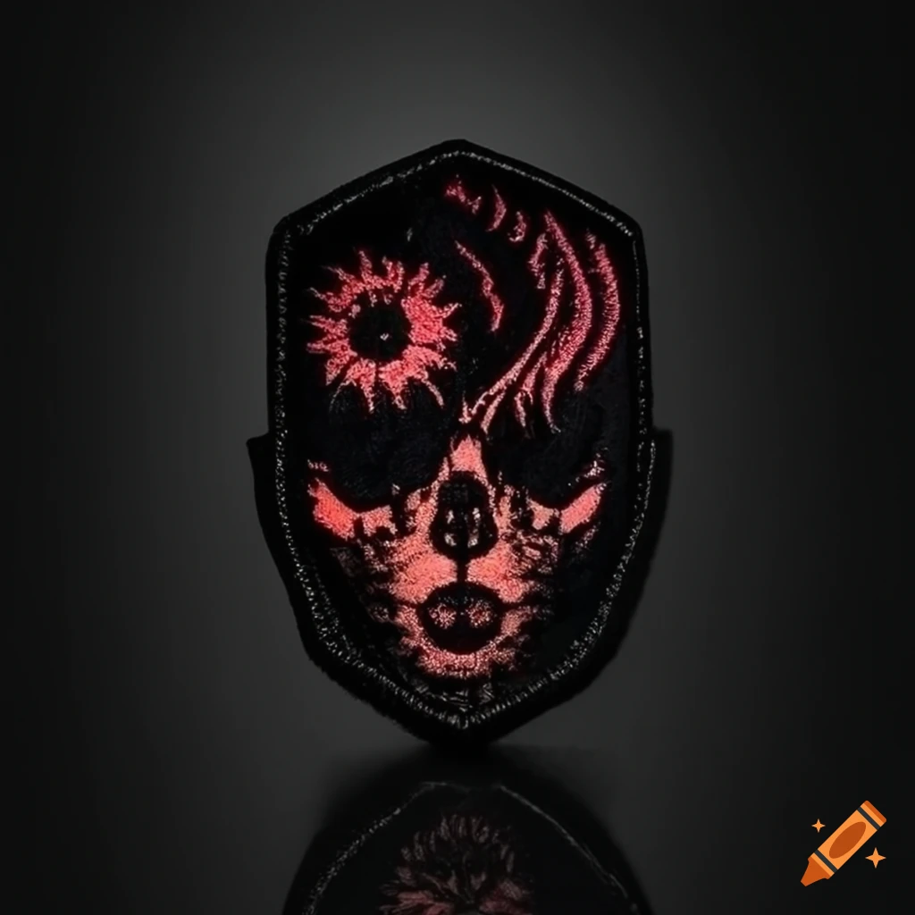 Noir graphic design patch