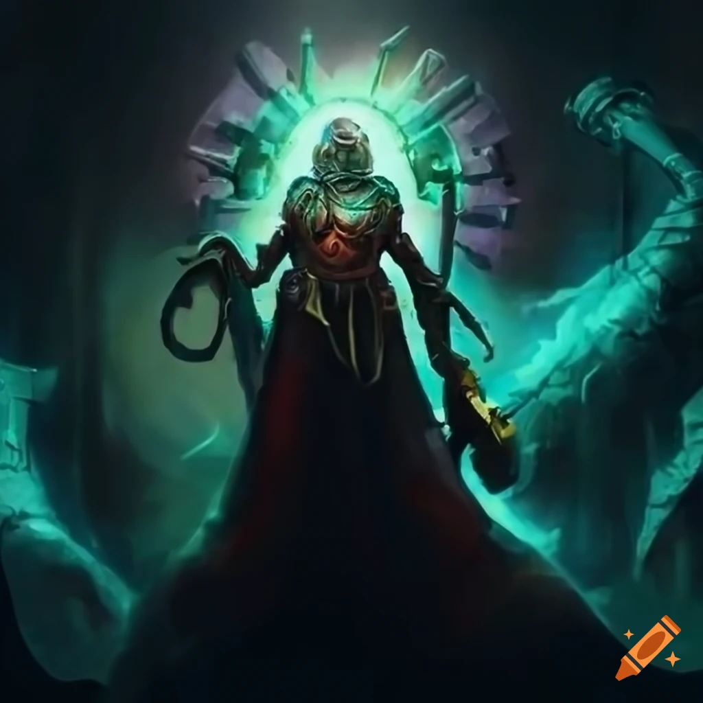 Image of a solemn warhammer 40k tech priest on Craiyon