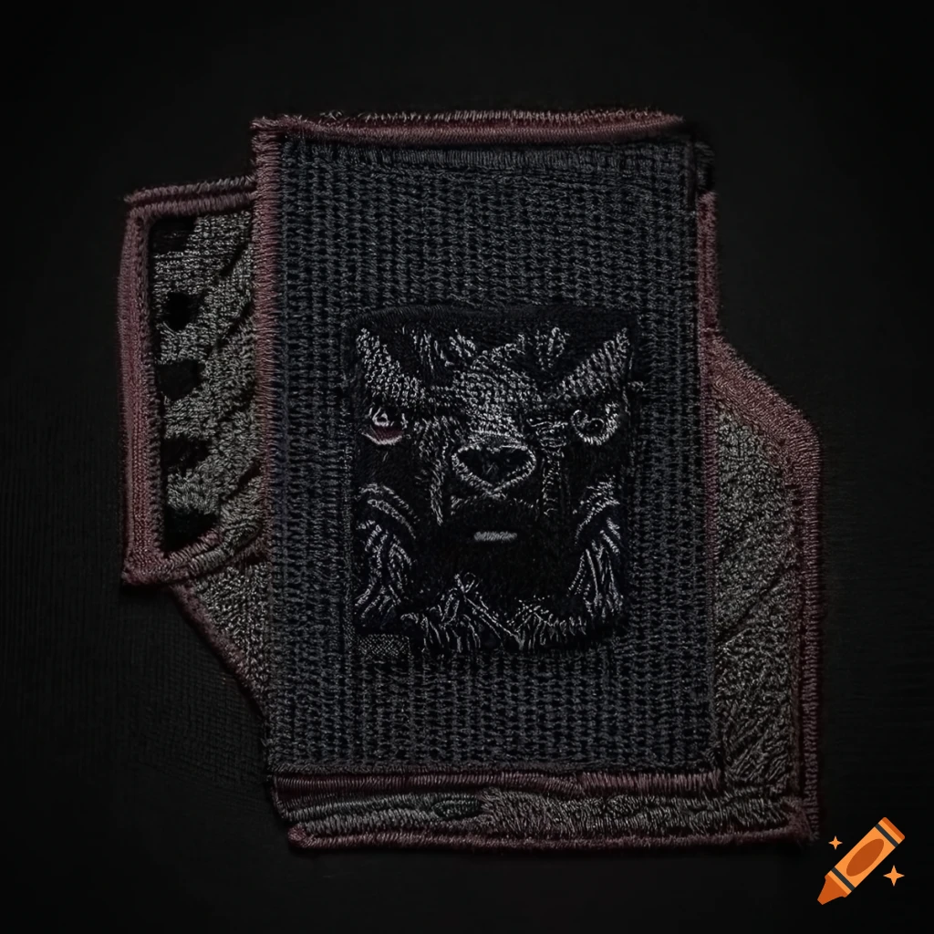 Noir graphic design patch