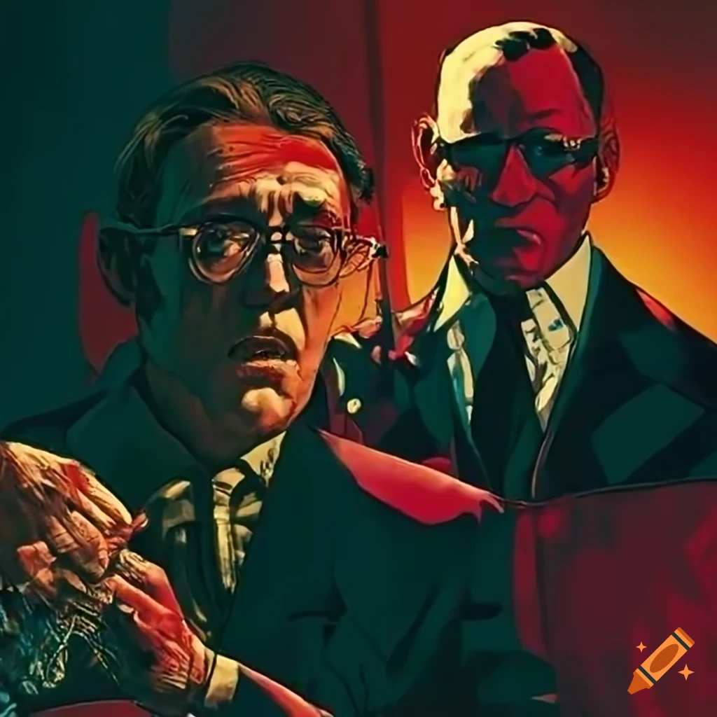 Cover of norman rockwell's noir graphic novel on Craiyon