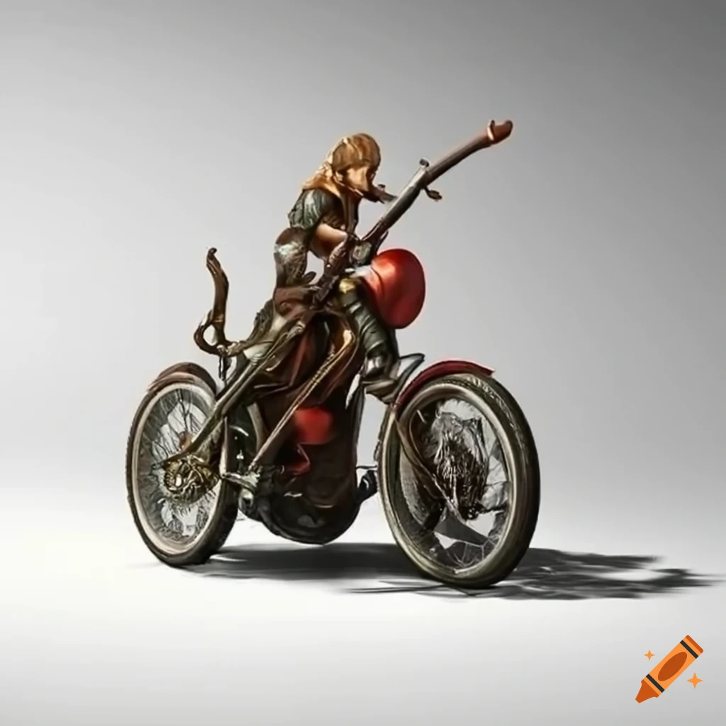 Bike with sword attached