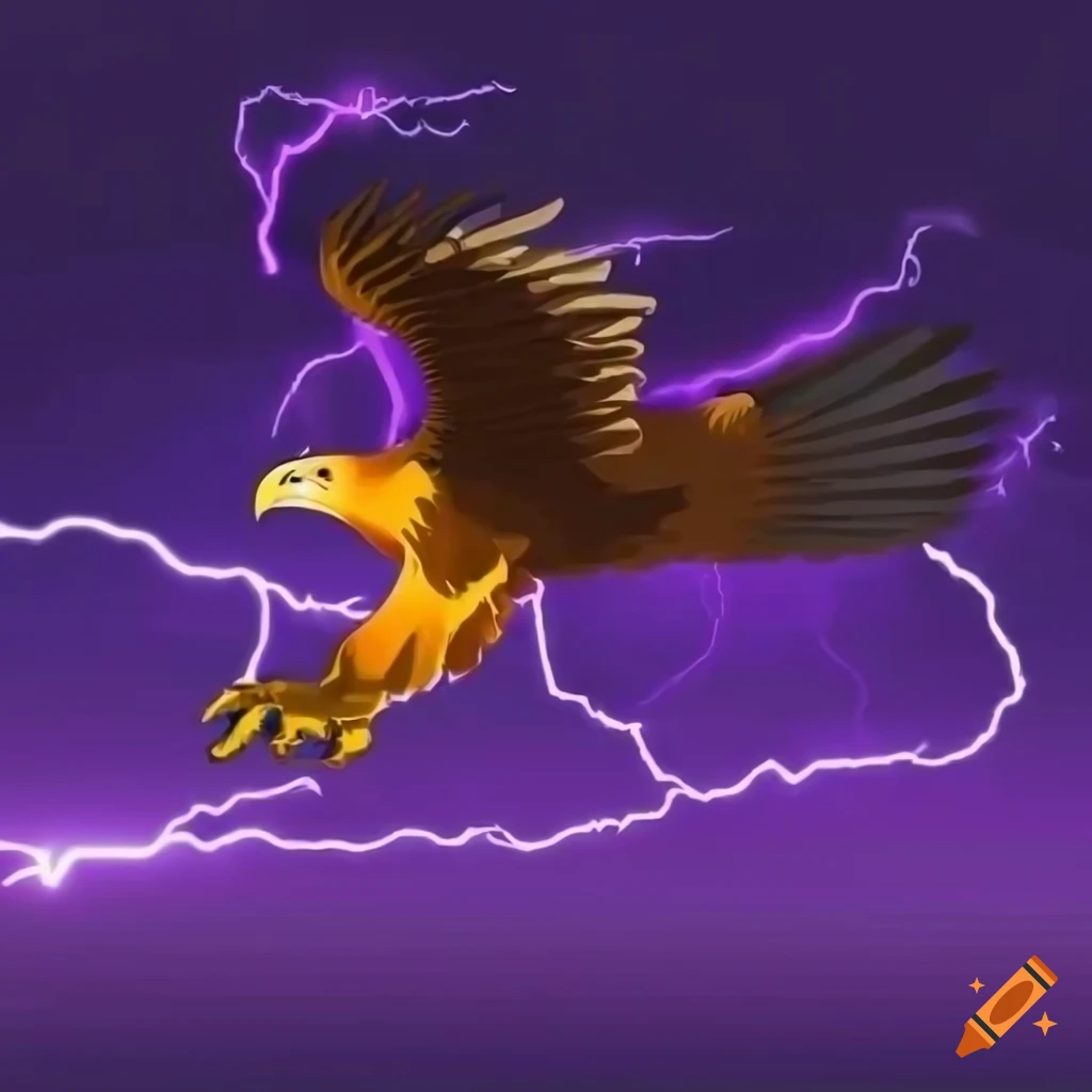 Lightning falcon on Craiyon
