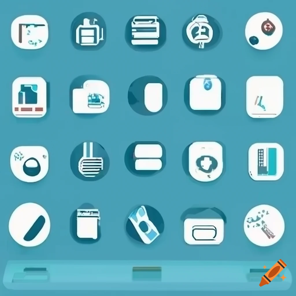 Icons for mobile vr software on Craiyon