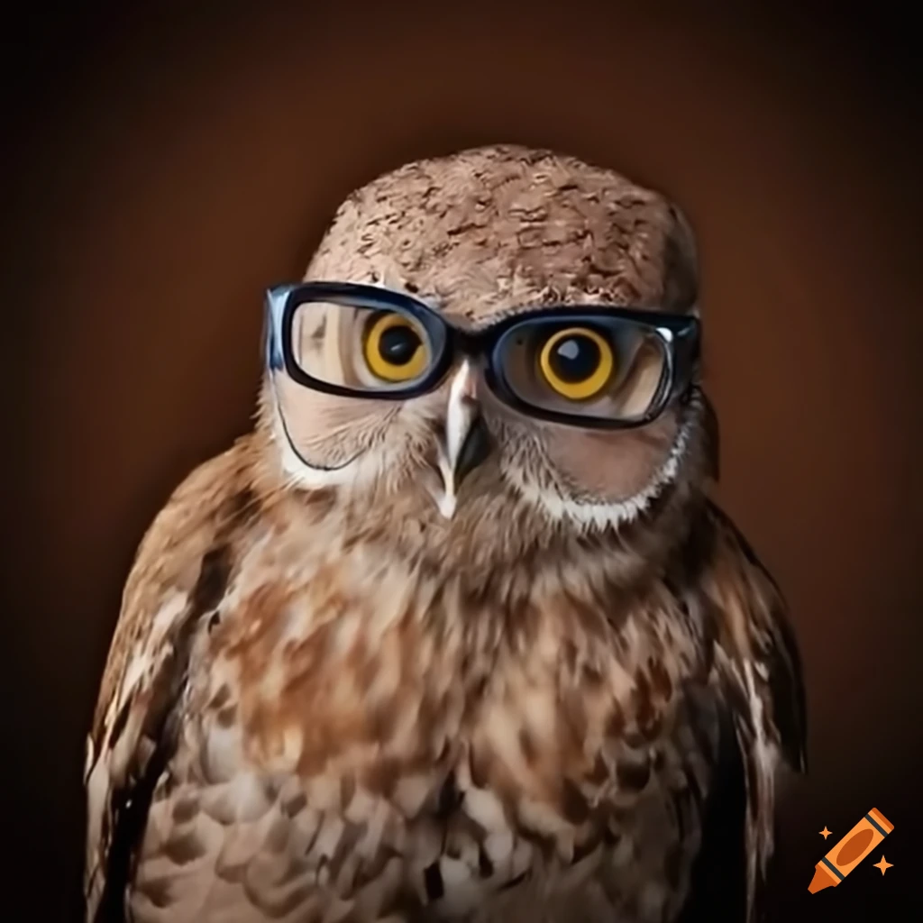 Mole with owl eyes on Craiyon