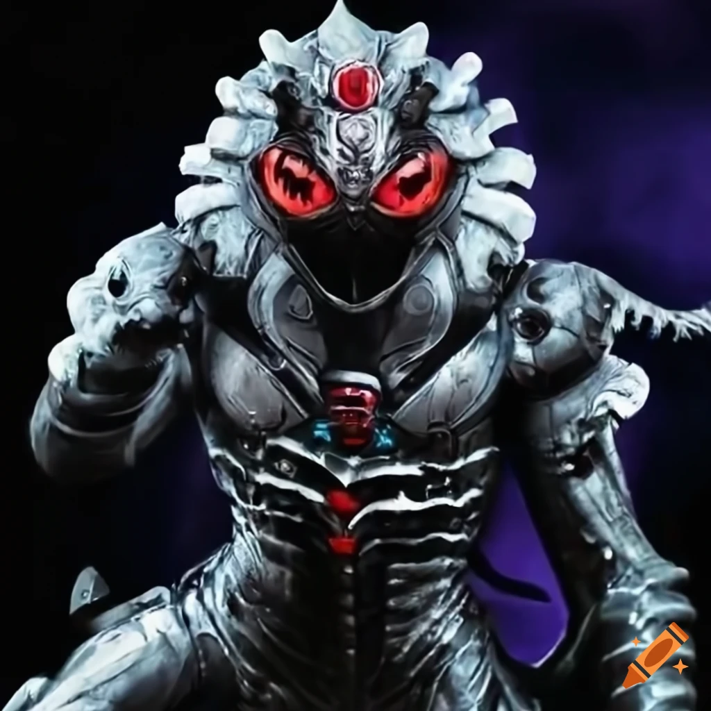 Image of a tokusatsu gothic alien hunter on Craiyon