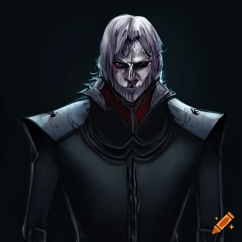 Image of a dark villain with weapons and superhuman strength on Craiyon