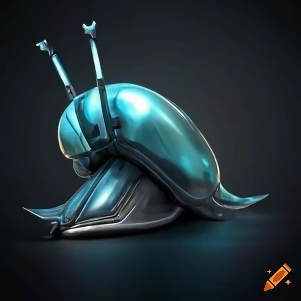 Spaceship designed like a beetle on Craiyon