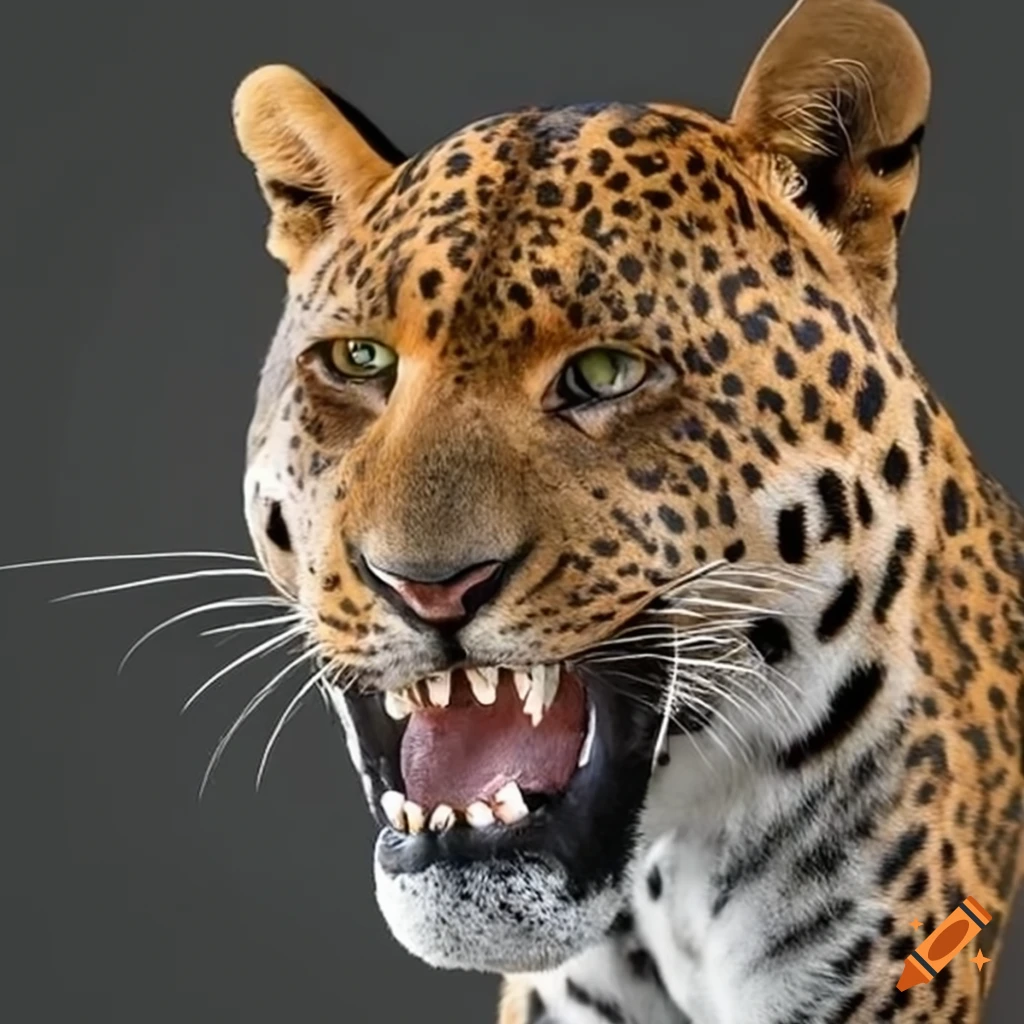 Panther with an intense gaze on Craiyon