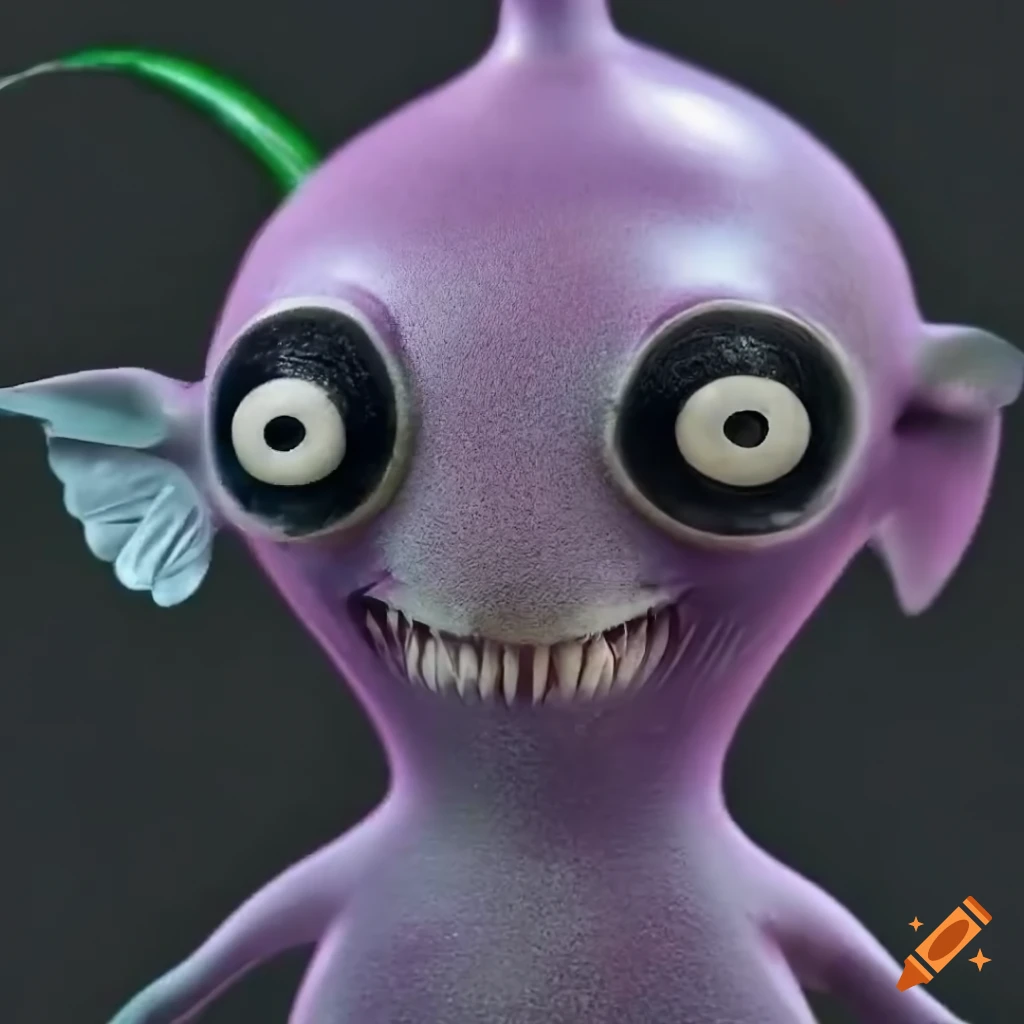 Scary Pikmin in the dark on Craiyon