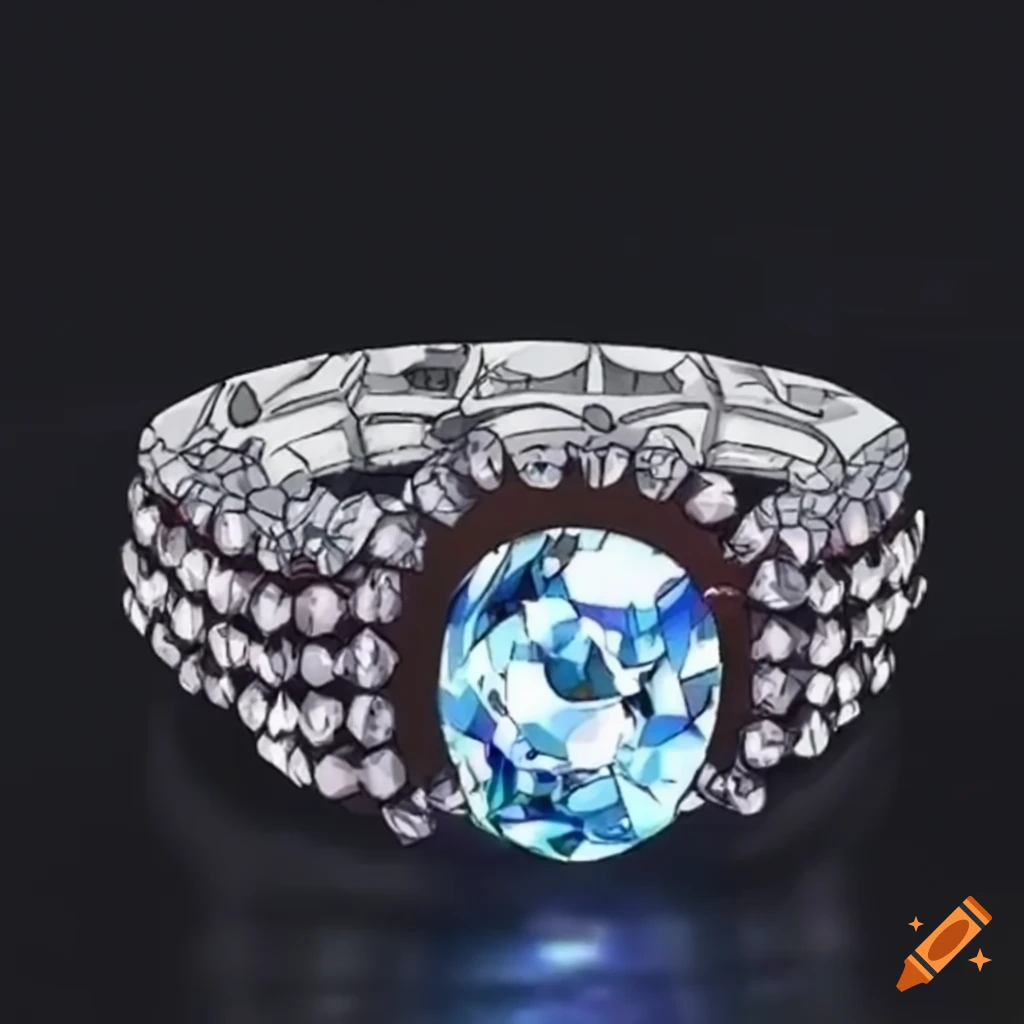 Detailed anime diamond illustration