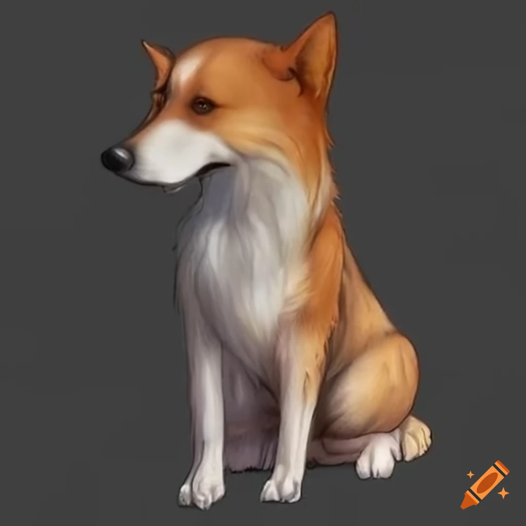 Adorable dog on Craiyon