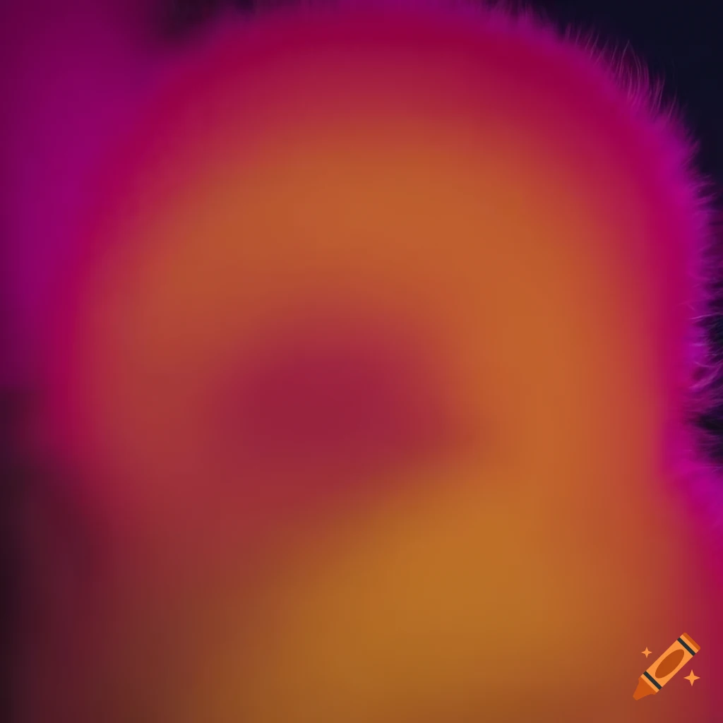 Vibrant pink and orange lights in the dark